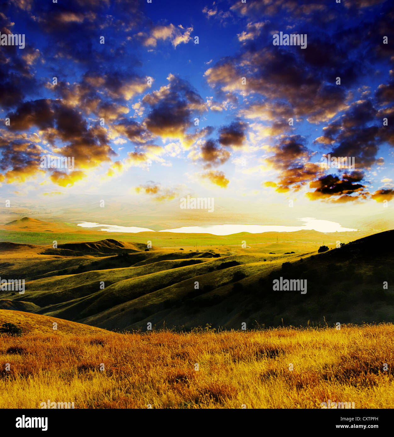 mountain meadow in nice day Stock Photo - Alamy