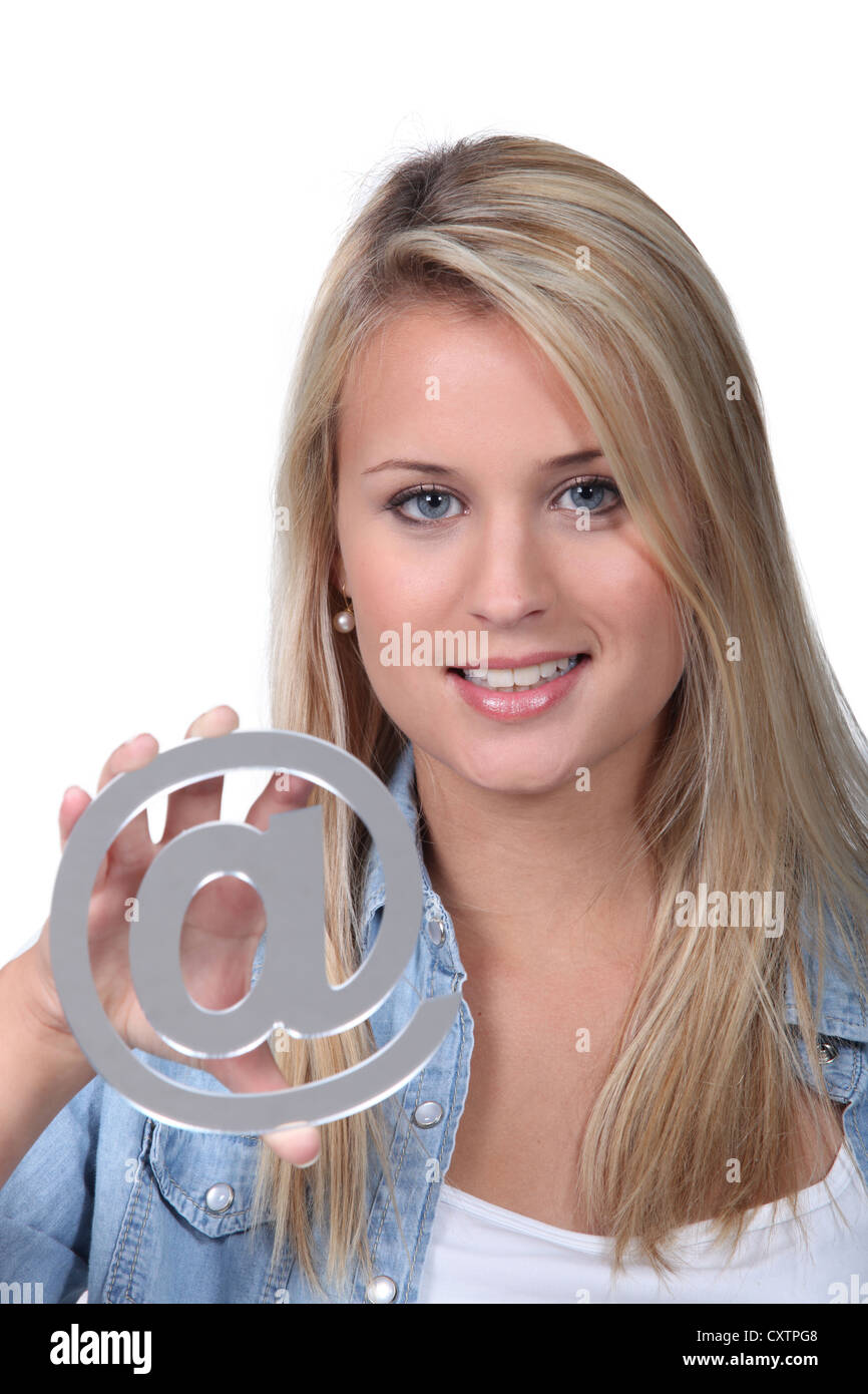 girl holding Stock Photo - Alamy