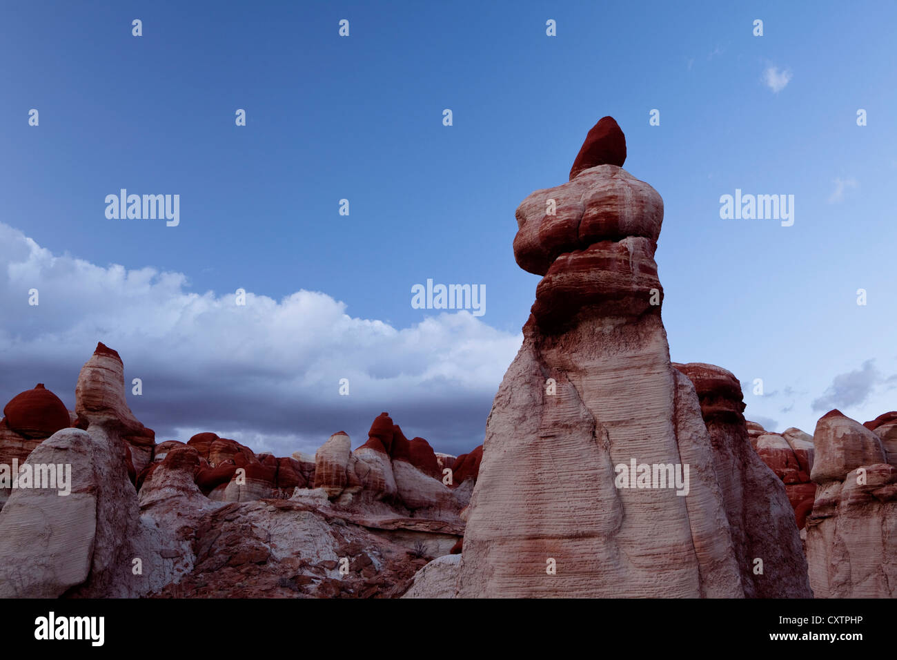 Hoodoo Rock formations at Blue Canyon, Arizona - USA - Hopi Indian ...