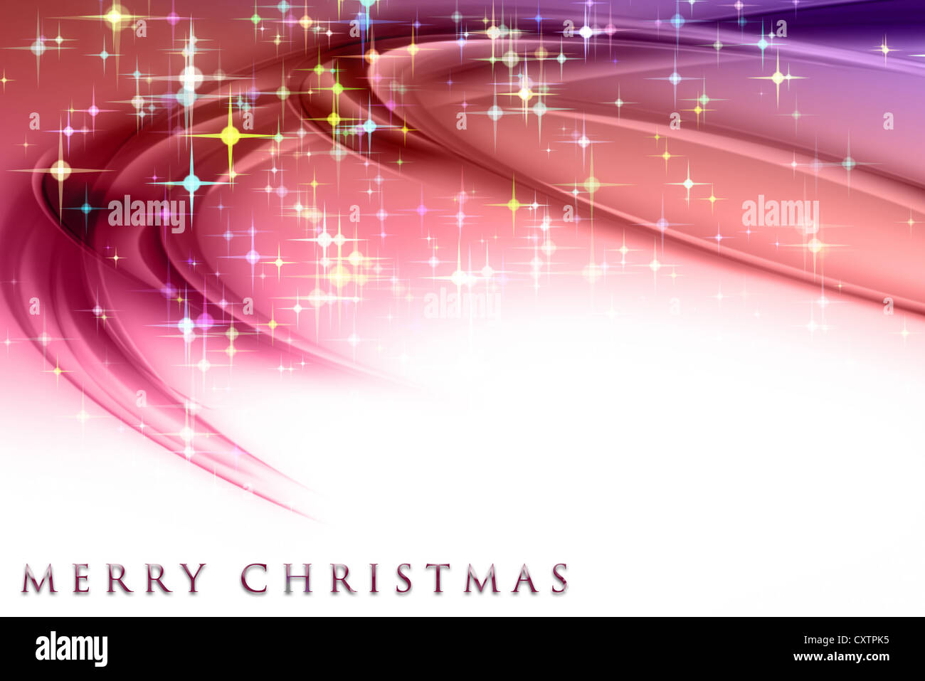 Fantastic Christmas wave design with glowing stars Stock Photo - Alamy