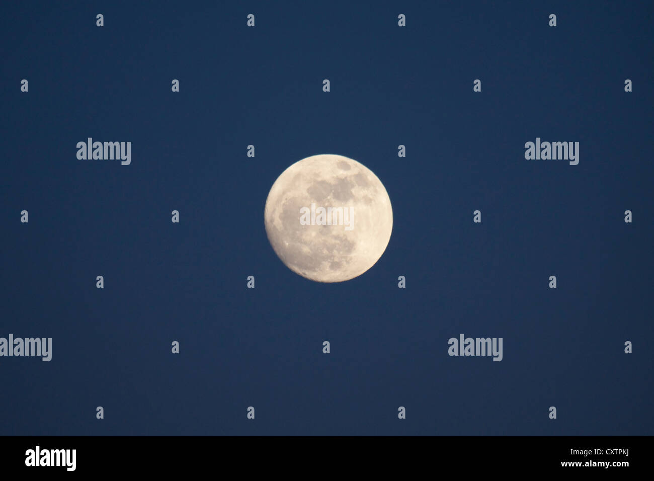 The Full Moon taken at early evening Stock Photo - Alamy