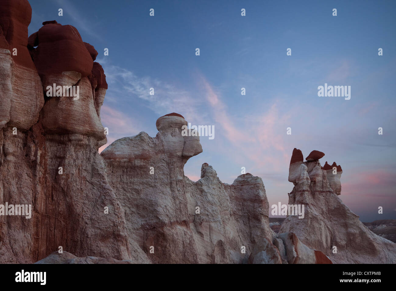 Hoodoo Rock formations at Blue Canyon, Arizona - USA - Hopi Indian ...