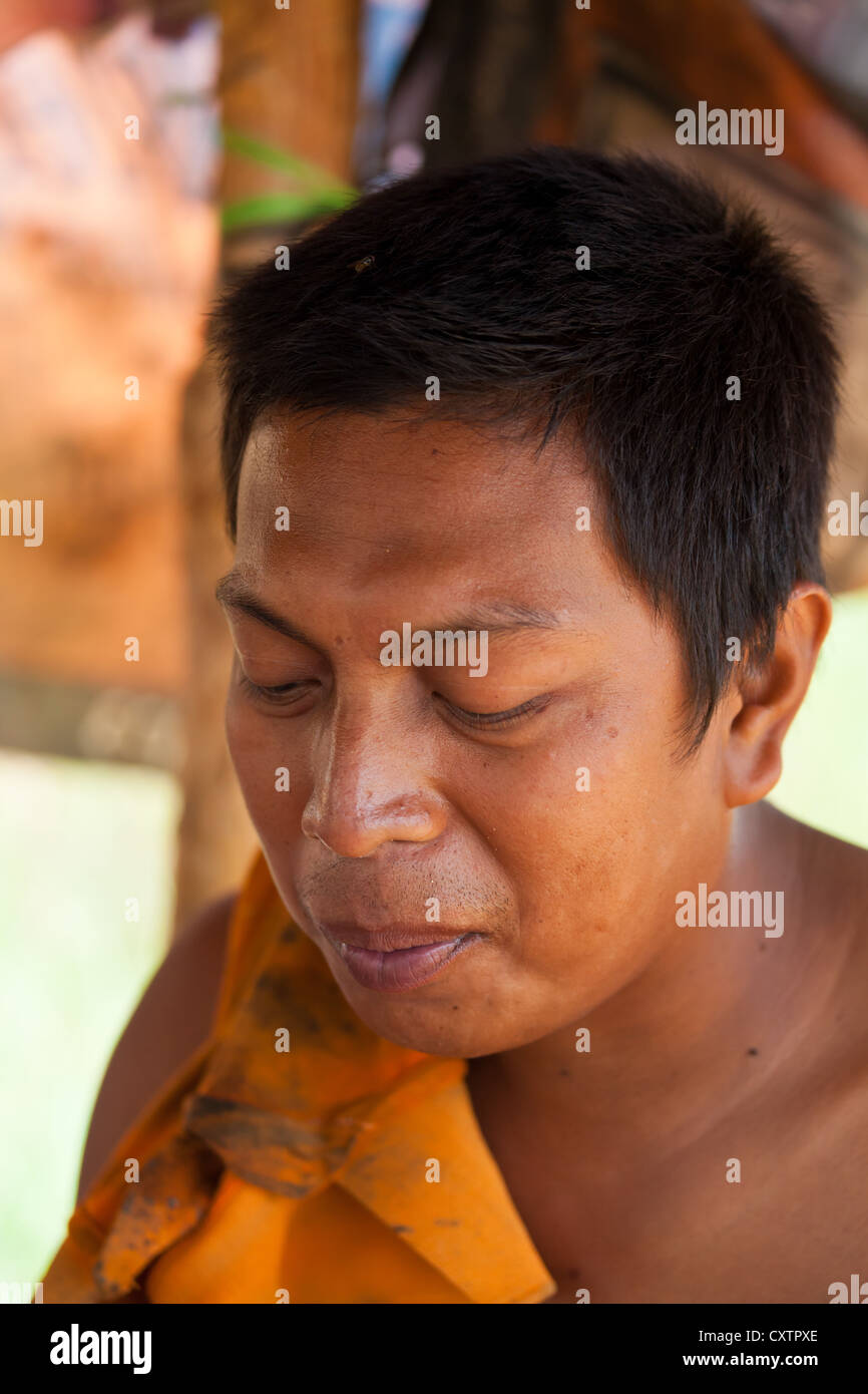 Portrait of a Diamond Digger in the Diamond Mines of Cempaka, Indonesia ...