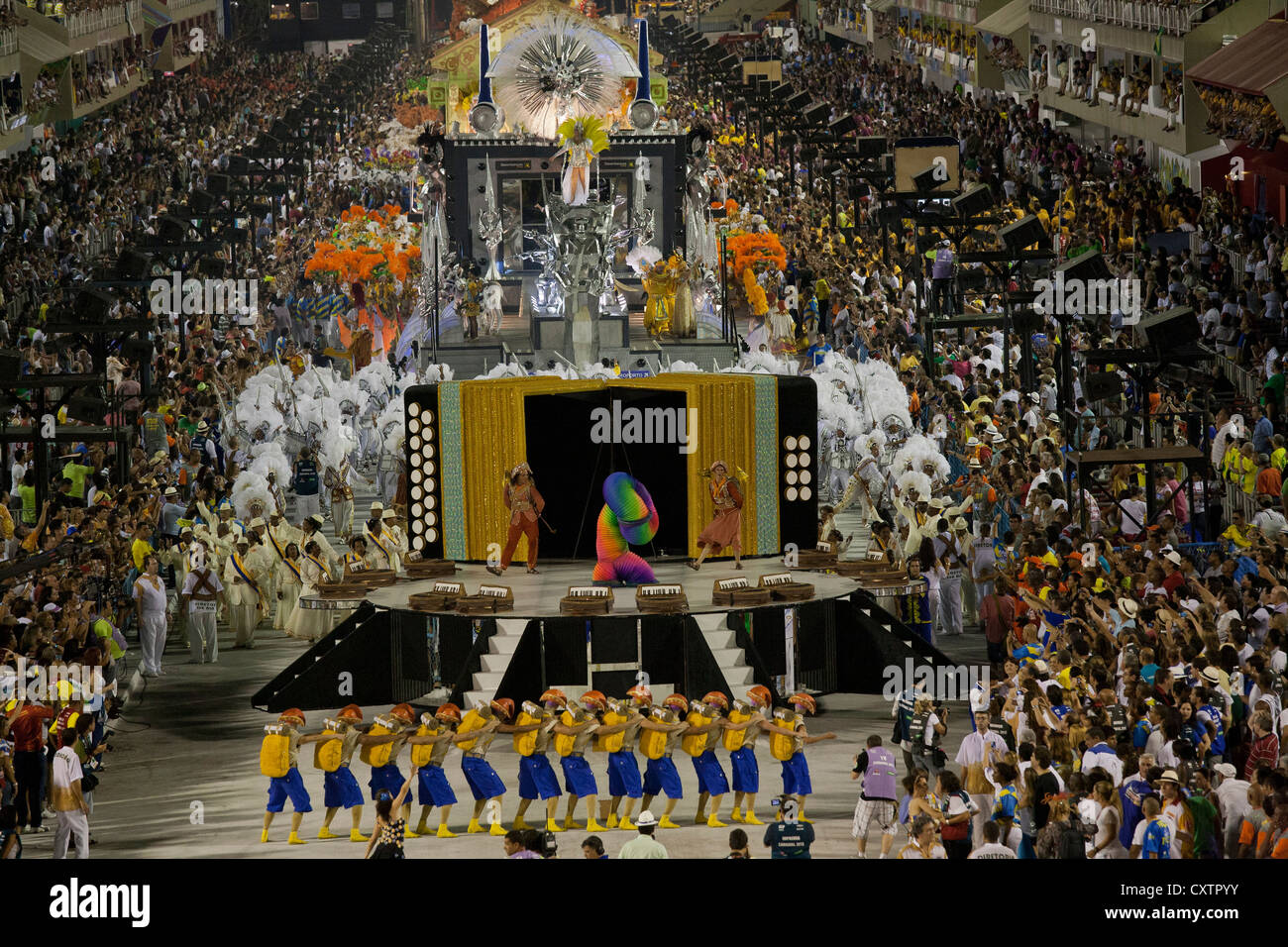 Elaborate Float in Carnival Parade Rio de Janeiro Brazil Stock Photo ...