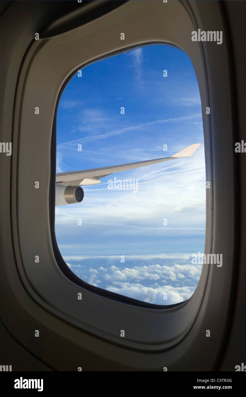 Aeroplane wing inside aeroplane hi-res stock photography and images - Alamy