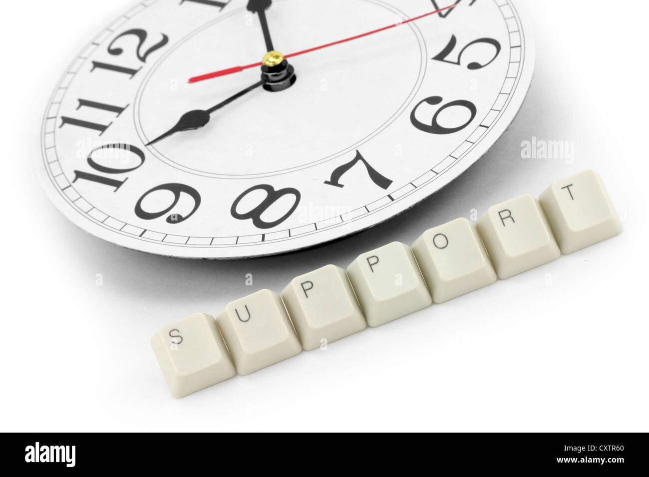 letter keys close up, concept of support Stock Photo - Alamy