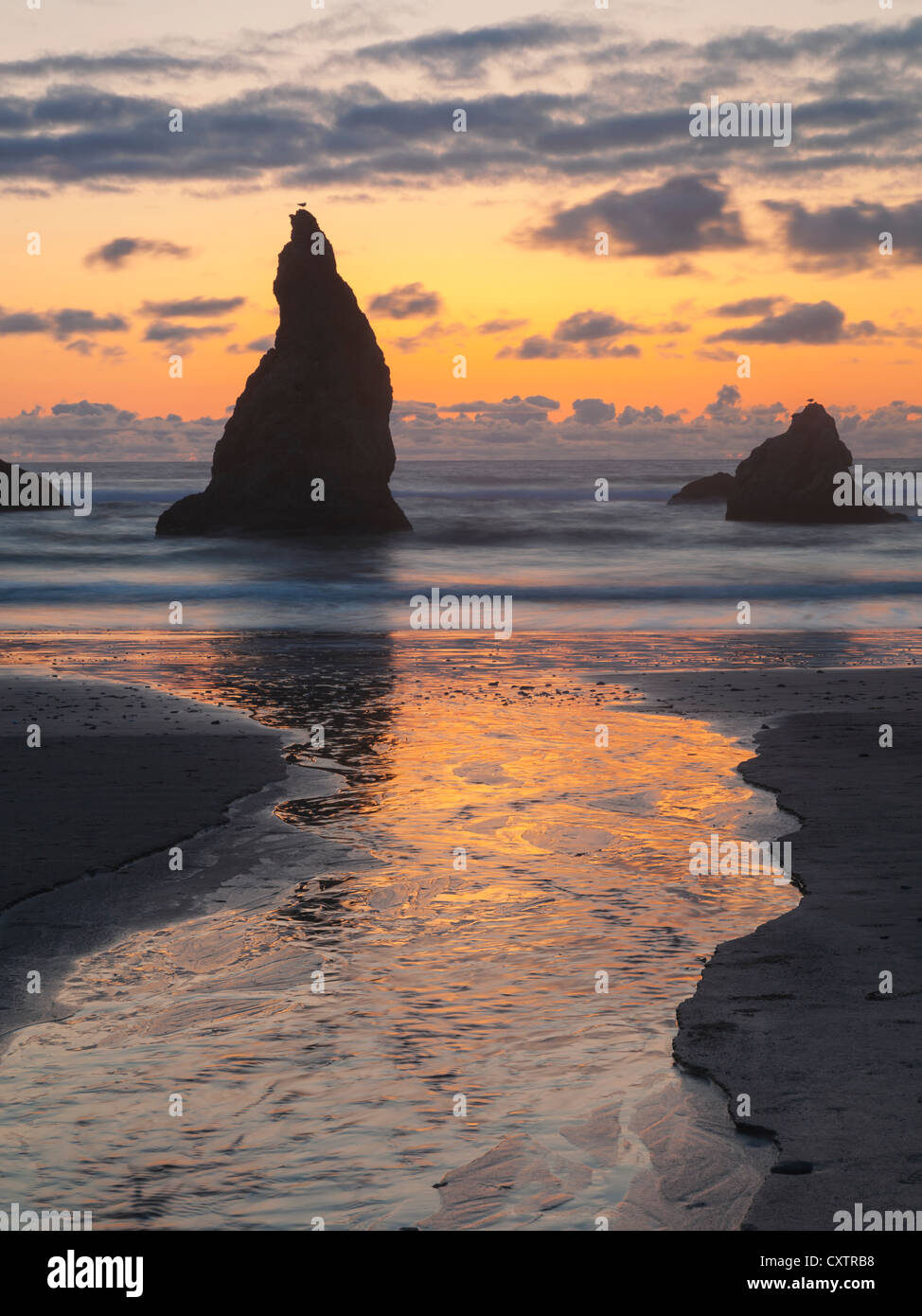 Bandon beach in sunset hi-res stock photography and images - Alamy