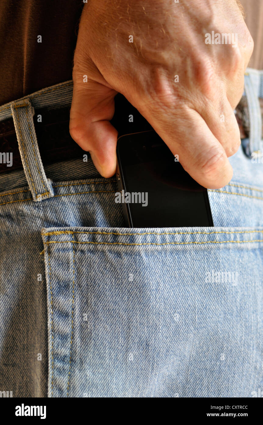 Iphone back pocket hi-res stock photography and images - Alamy