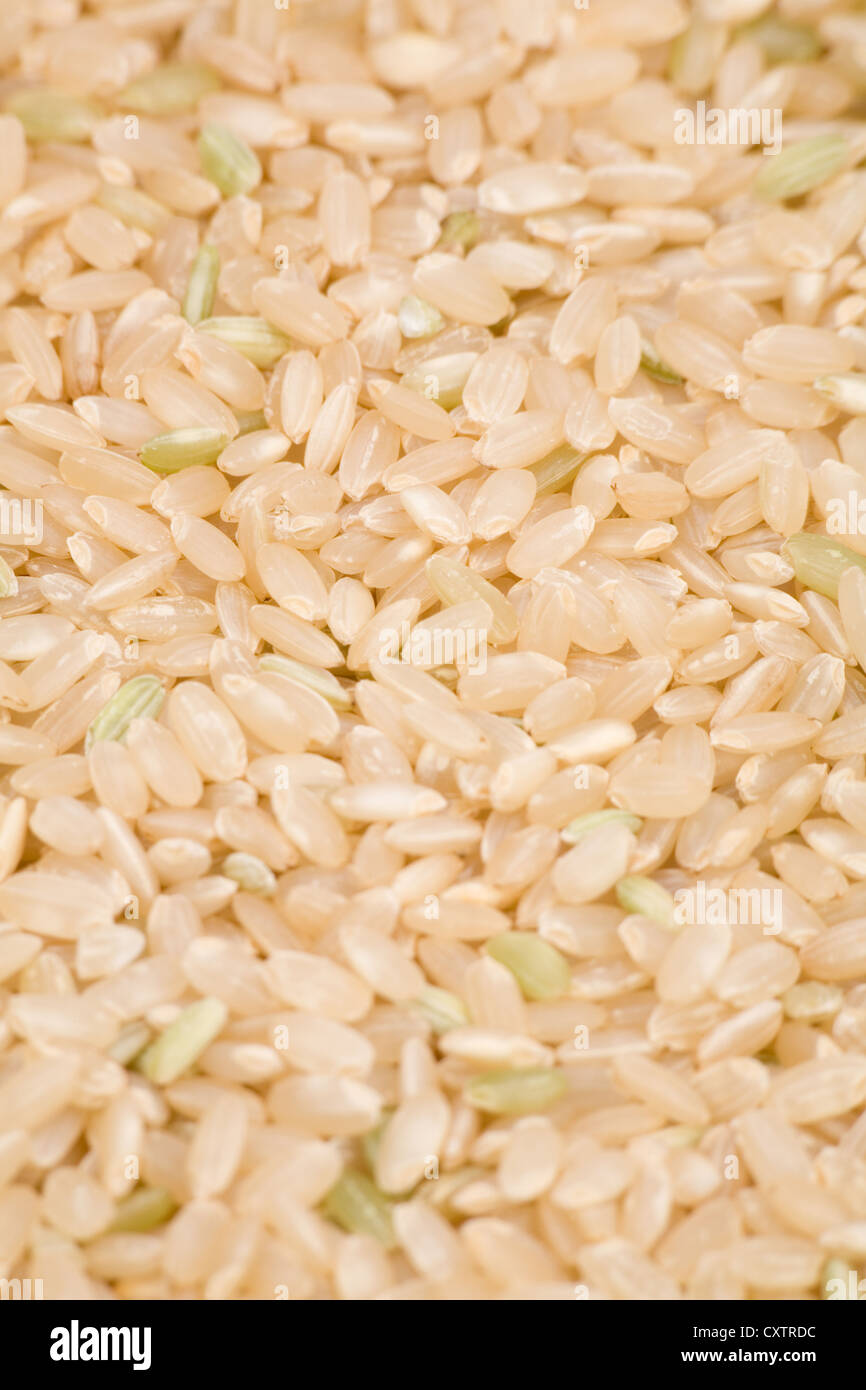 Brown Rice close up shot for background Stock Photo - Alamy