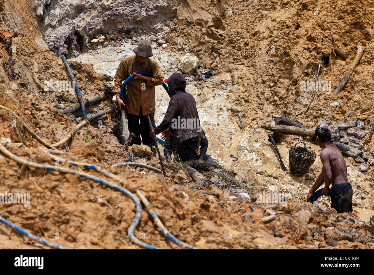 Diamond diggers in pit on hi-res stock photography and images - Alamy