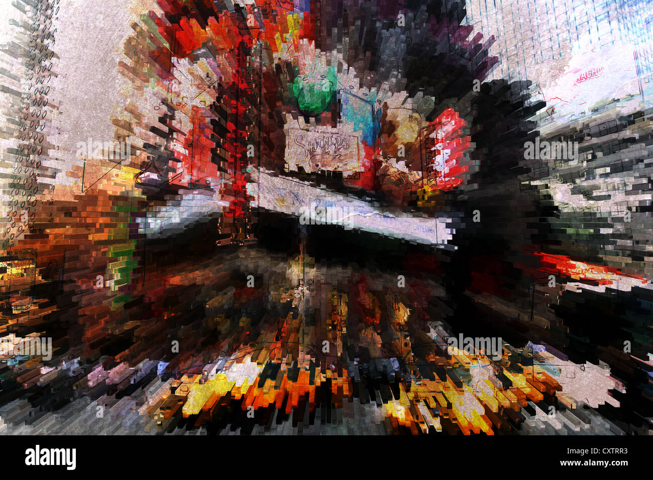 Abstract design expressions in lights and color Stock Photo - Alamy
