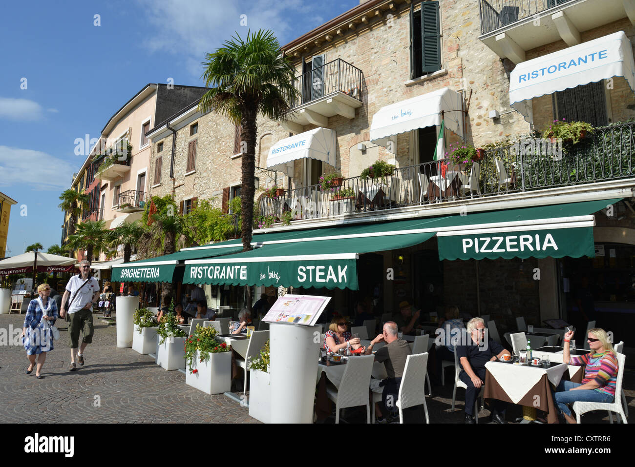 Piazza Carducci, Sirmione, Lake Garda, Province of Brescia, Lombardy ...