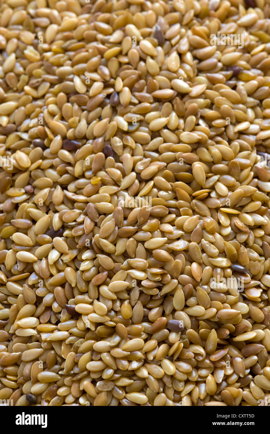 linseed full frame whole seeds Stock Photo - Alamy