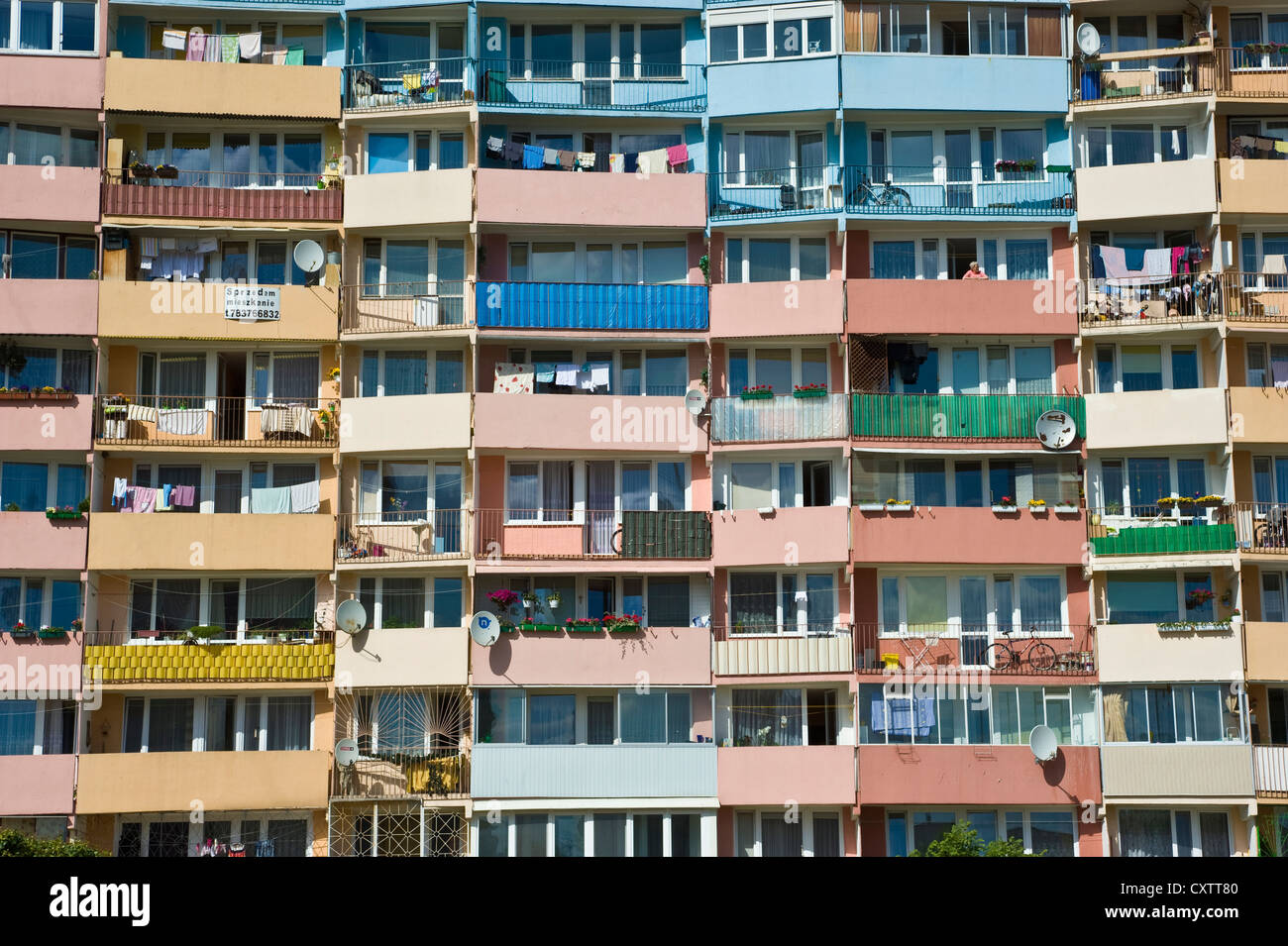 A huge block of flats in Gdansk, Poland Stock Photo - Alamy