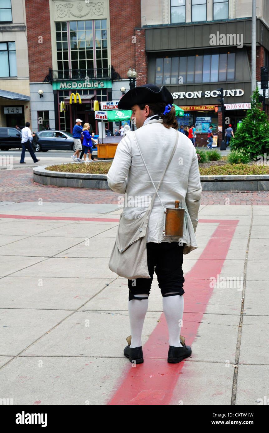 The Freedom Trail walking tour, Boston, Massachusetts, USA Stock Photo ...