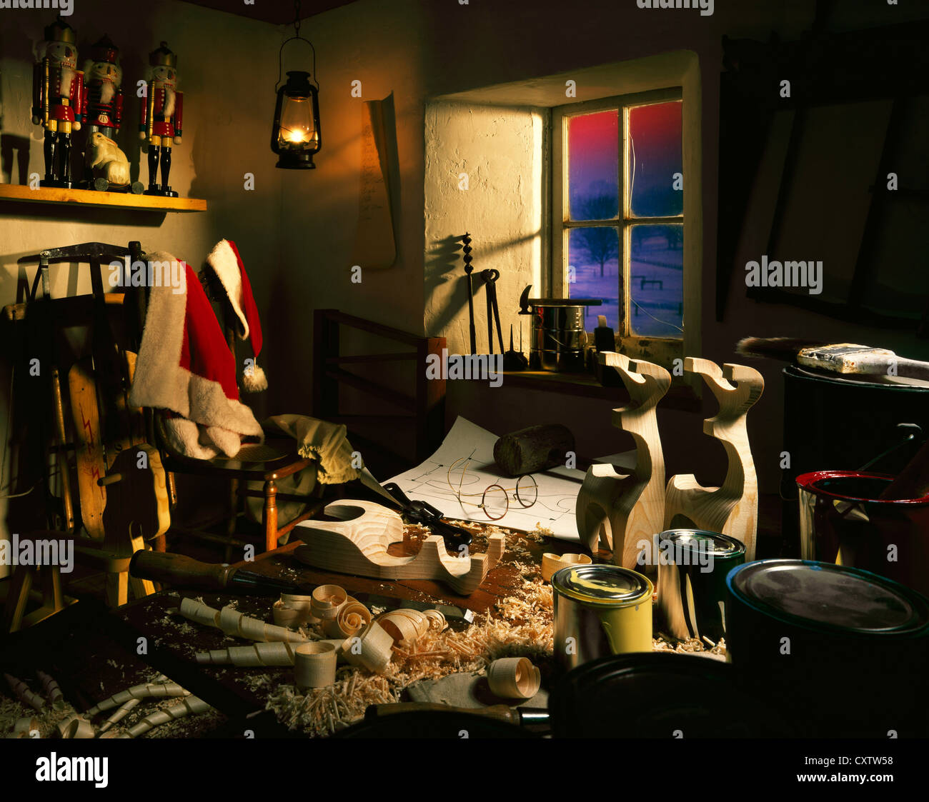 Santas workshop hi-res stock photography and images - Alamy