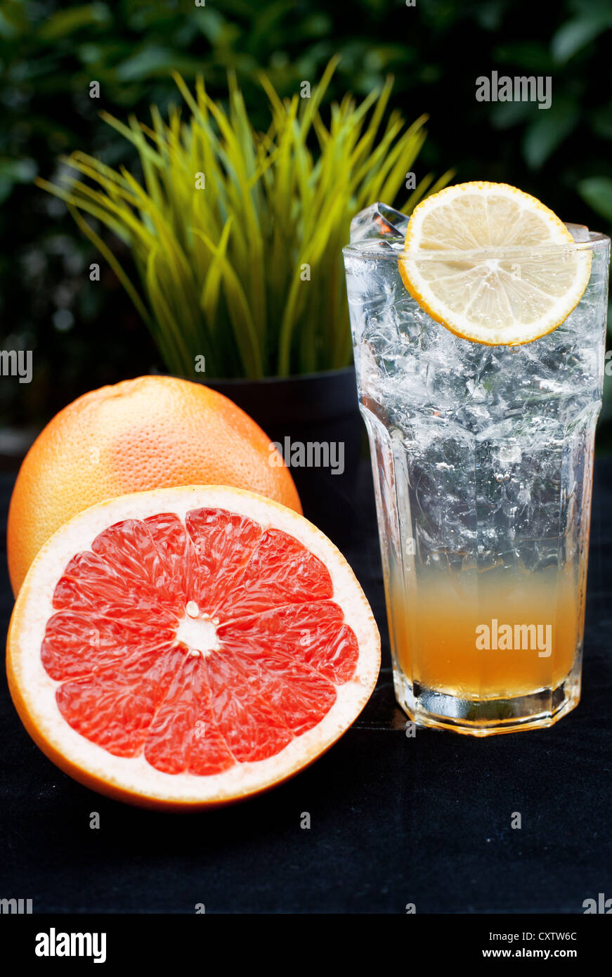 Fruity ice cold drinks, fruit Stock Photo - Alamy