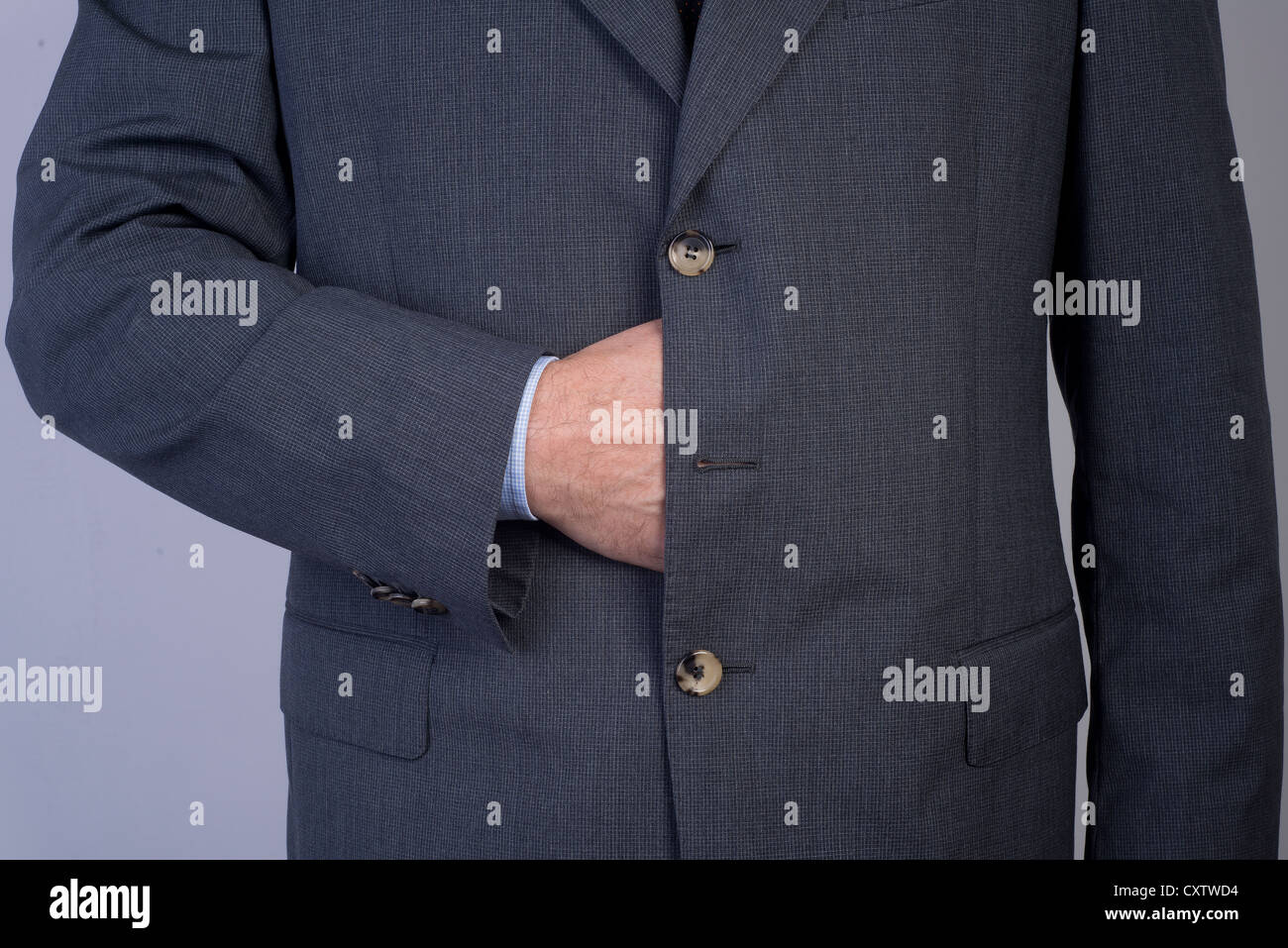 the hand into the jacket Stock Photo - Alamy