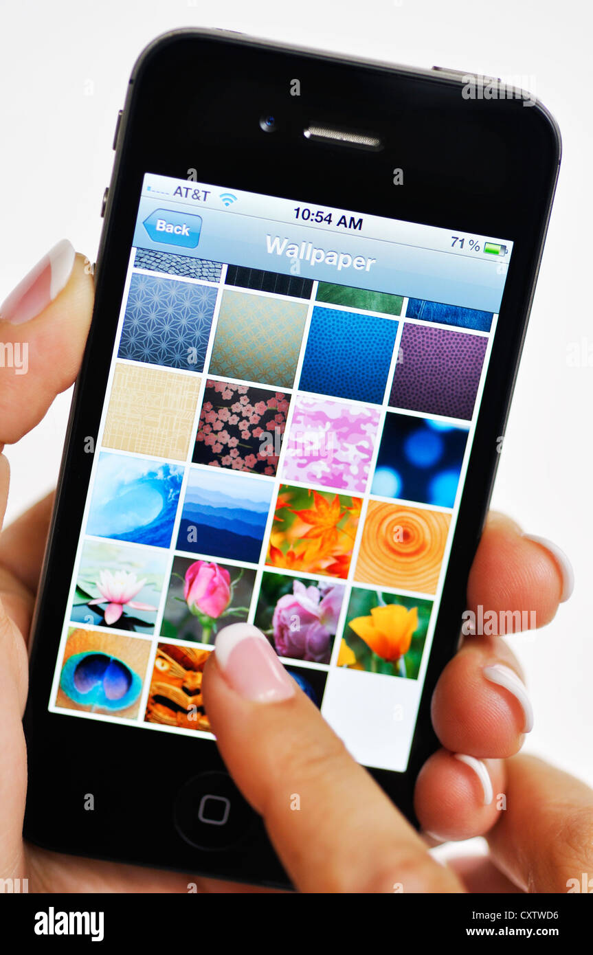 iPhone - Wallpaper feature Stock Photo - Alamy