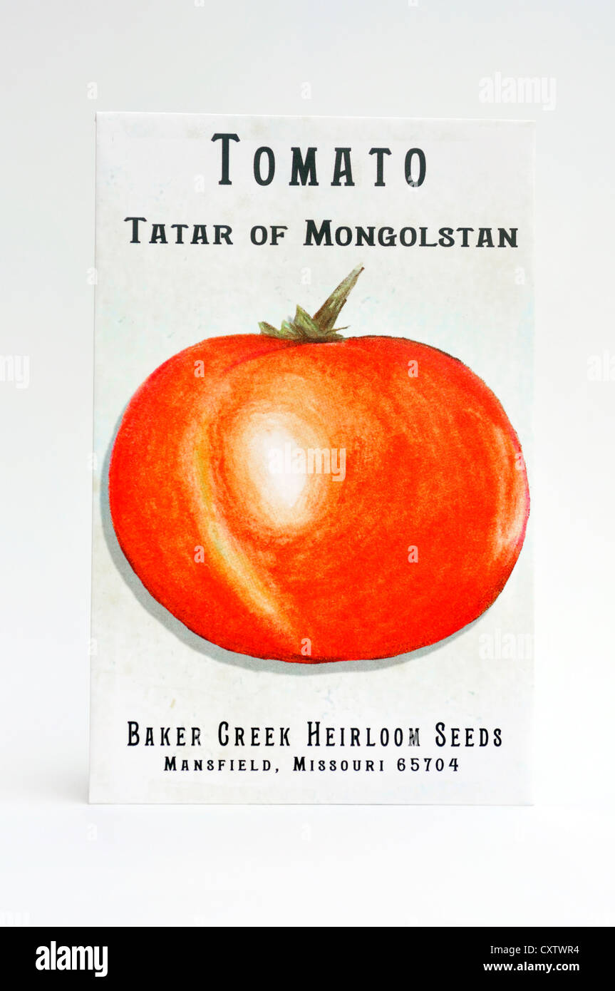 Seed packet - tomatoes Stock Photo - Alamy