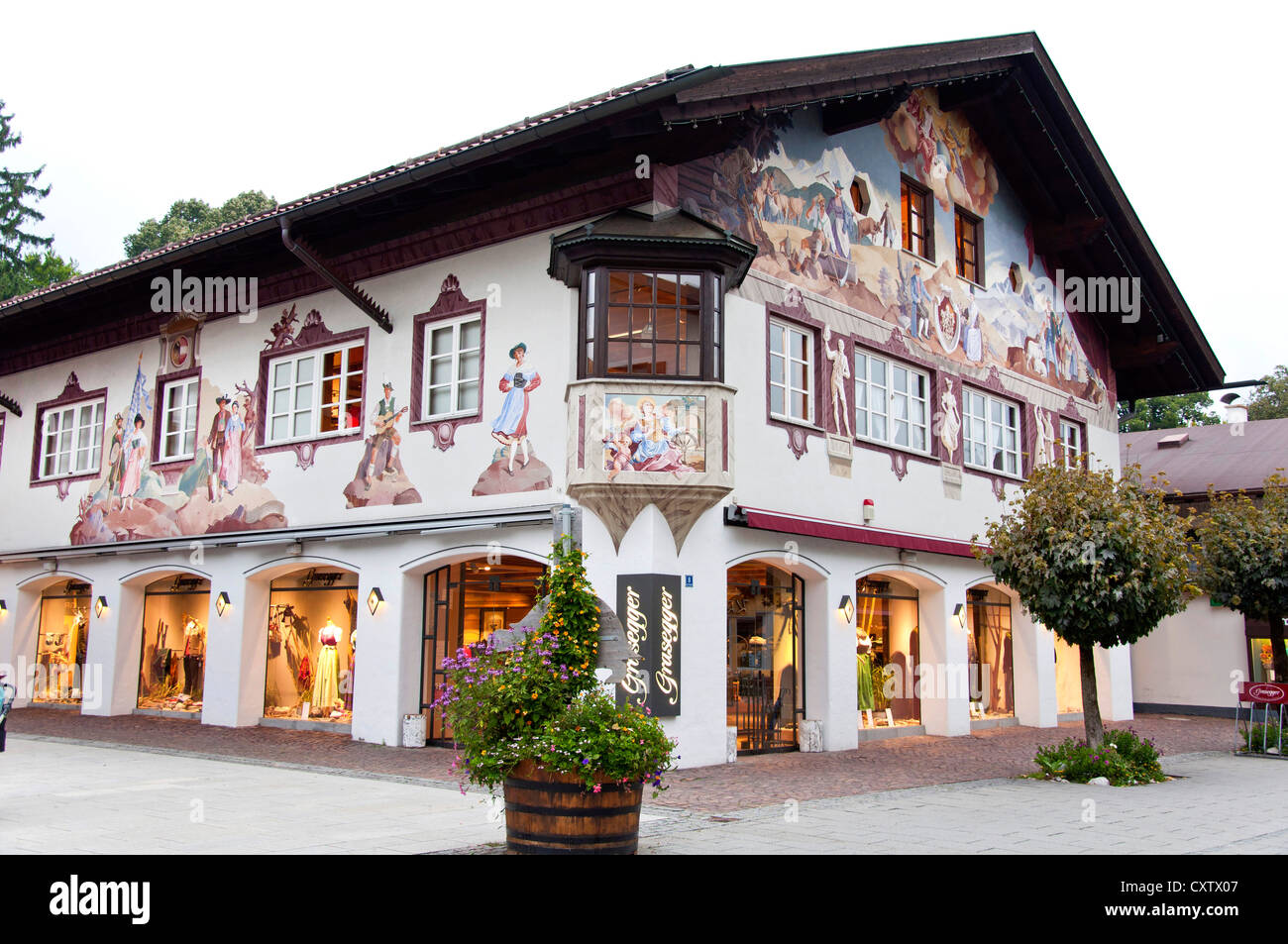 Garmisch-Partenkirchen ski resort town, Bavaria, Germany Stock Photo ...