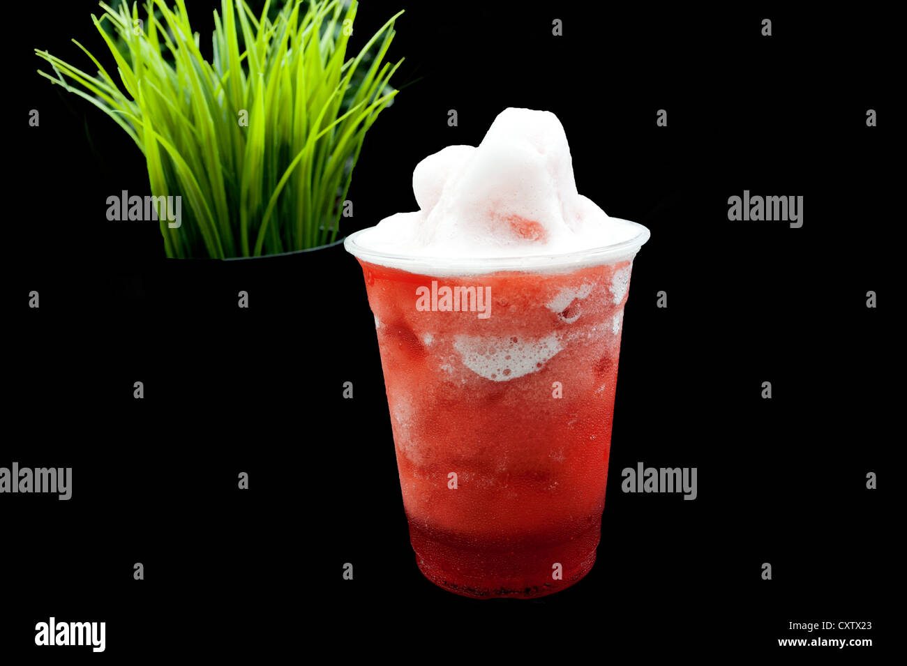 A cup of frozen fruit tea Stock Photo - Alamy