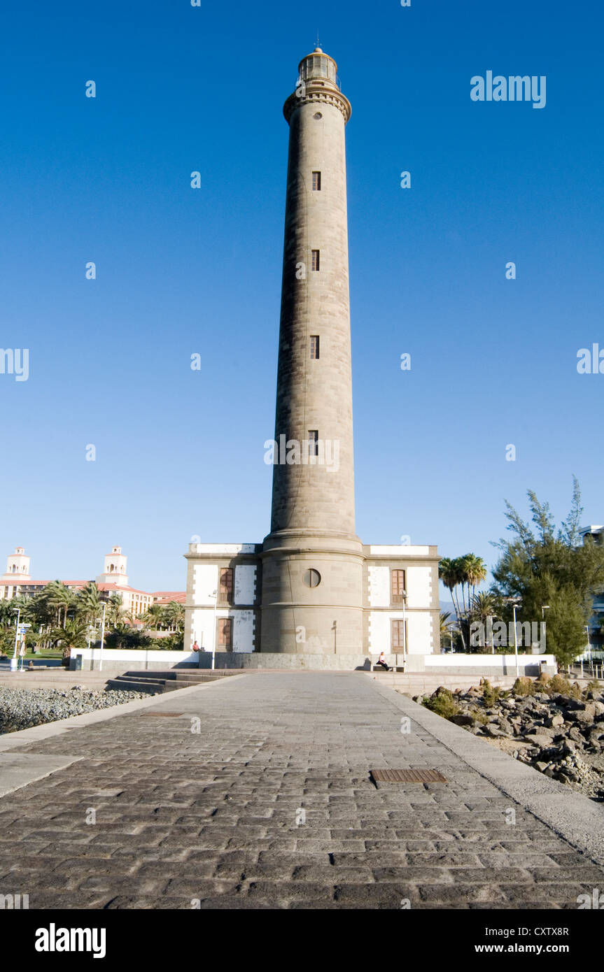 Maspalomas Lighthouse El Faro de gran canaria canary islands isles spanish Stock Photo - Alamy