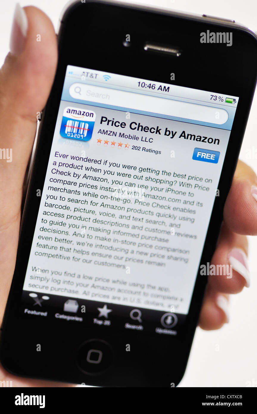 Price check app hi-res stock photography and images - Alamy