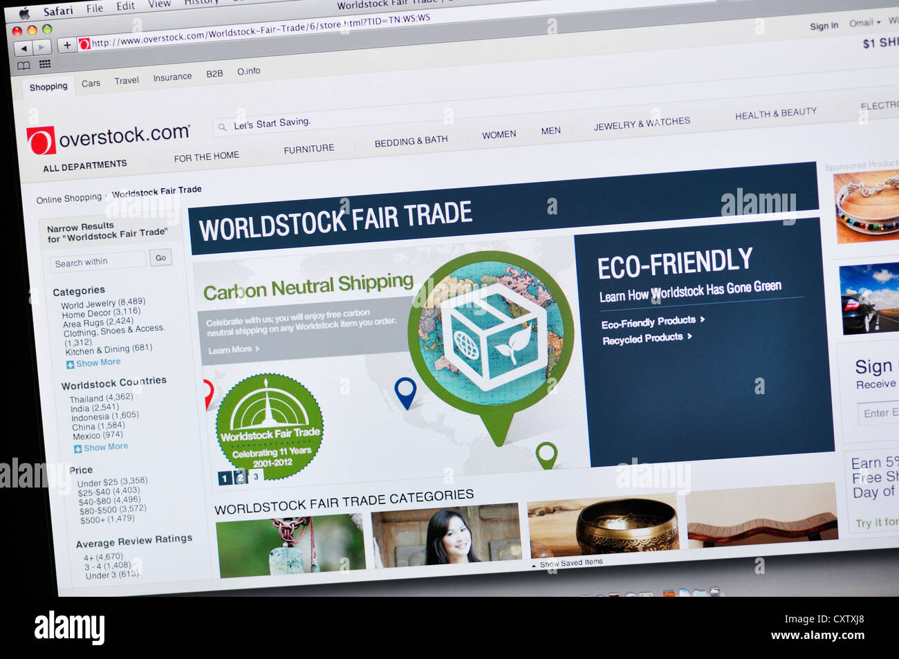 Overstock website online shopping hi-res stock photography and images ...