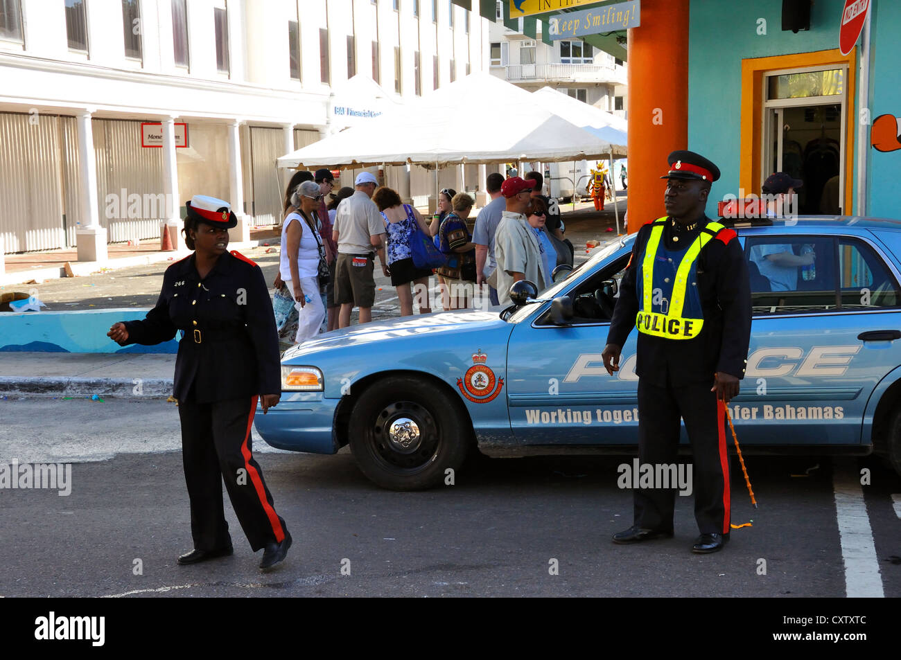 Traffic police, Nassau, Bahamas Stock Photo - Alamy