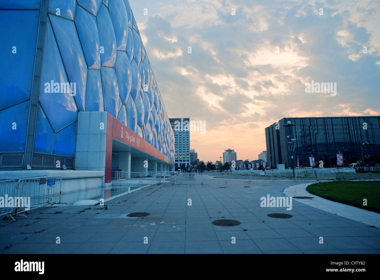 Beijing local national swimming center, water cube Stock Photo - Alamy