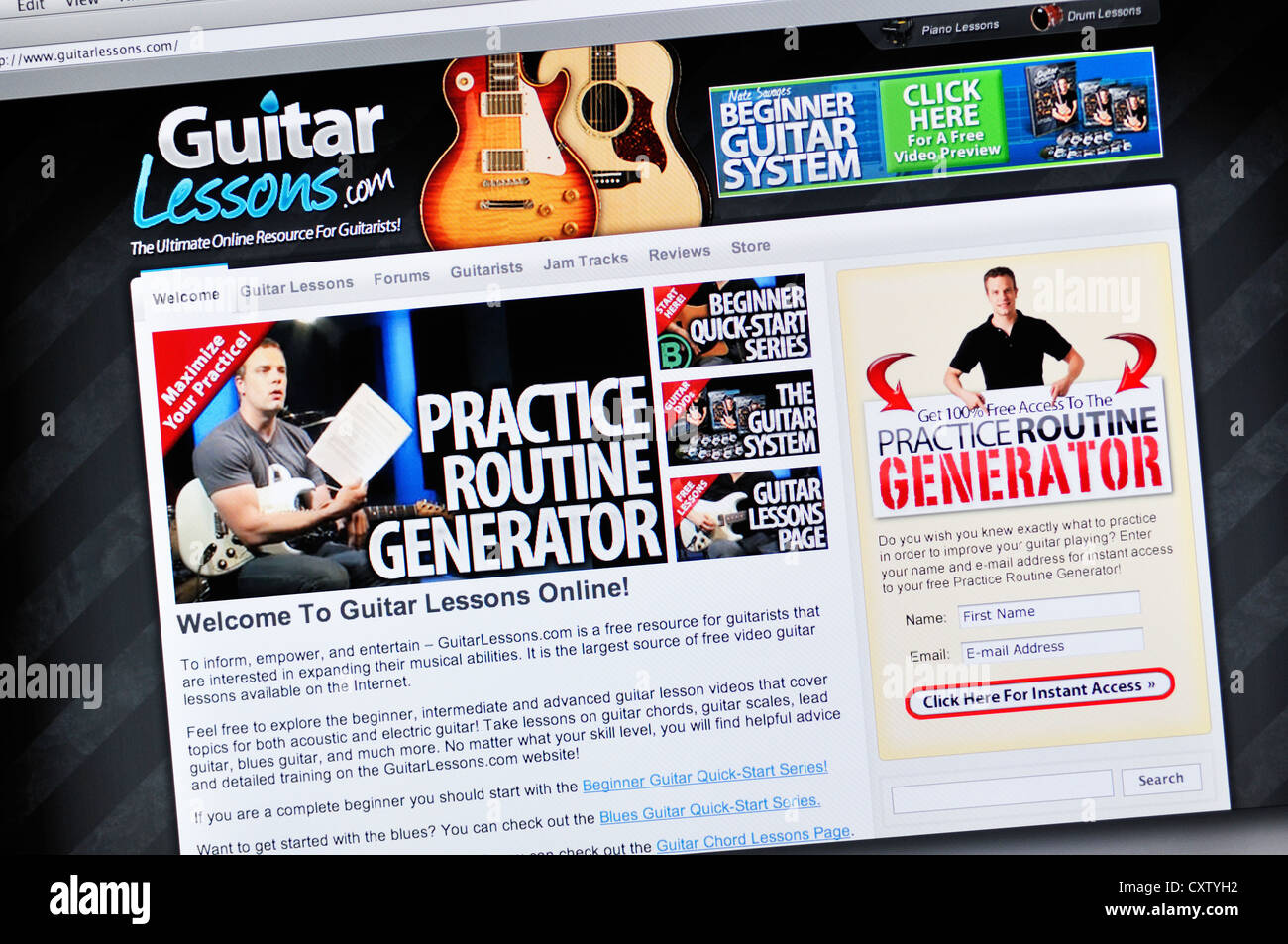 Learn play guitar hi-res stock photography and images - Alamy
