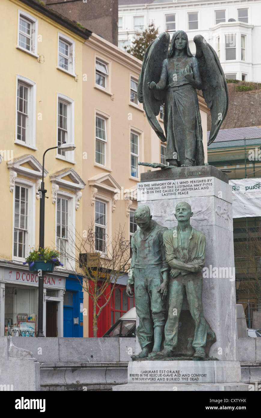 Cobh, County Cork, Republic of Ireland. Monument to the victims of the ...