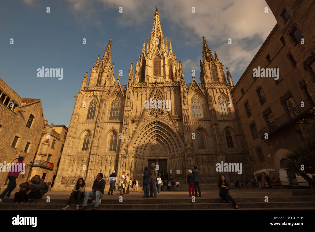 Barcelona, Spain. The Gothic cathedral Stock Photo - Alamy