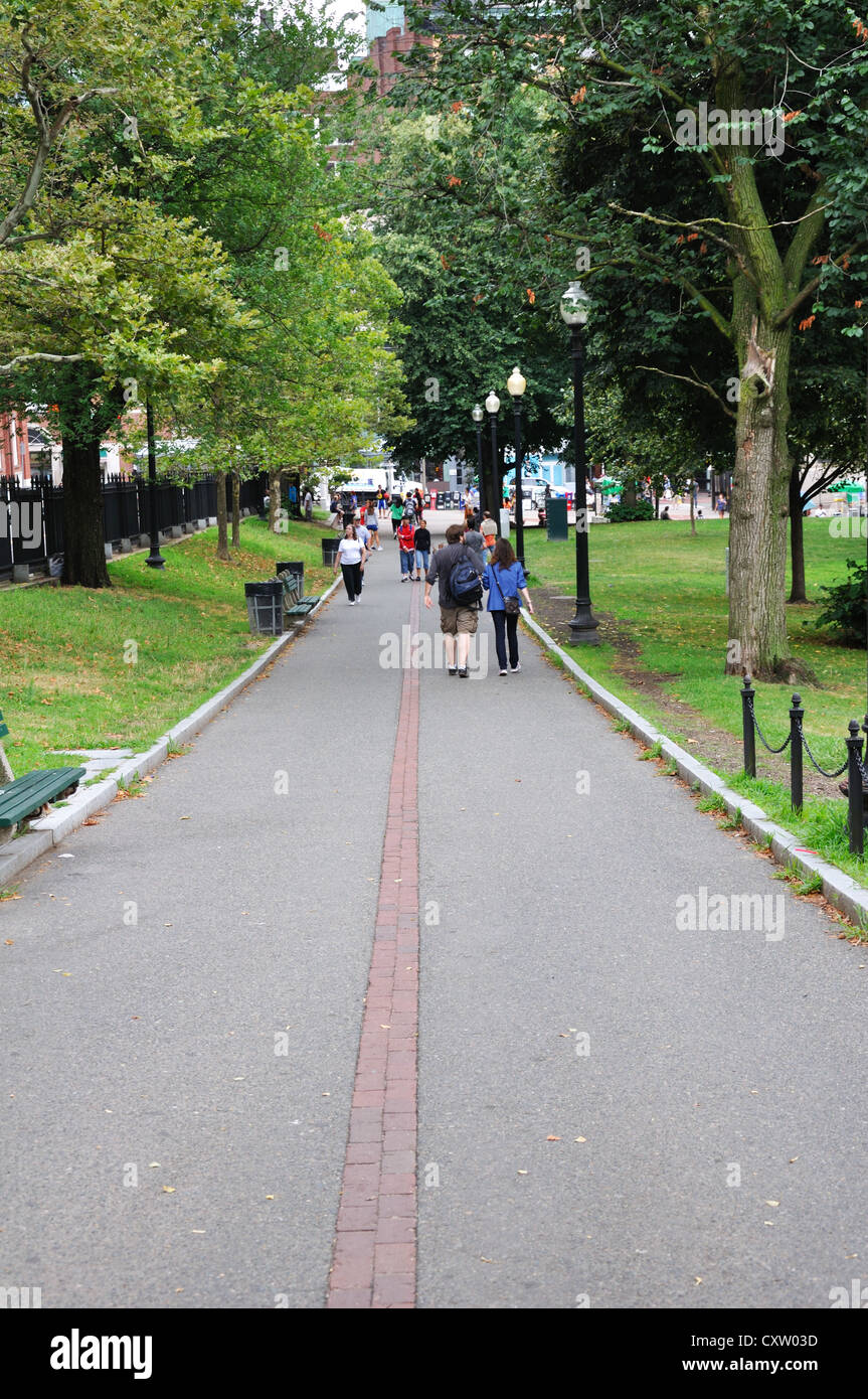 The Freedom Trail walking tour, Boston, Massachusetts, USA Stock Photo ...