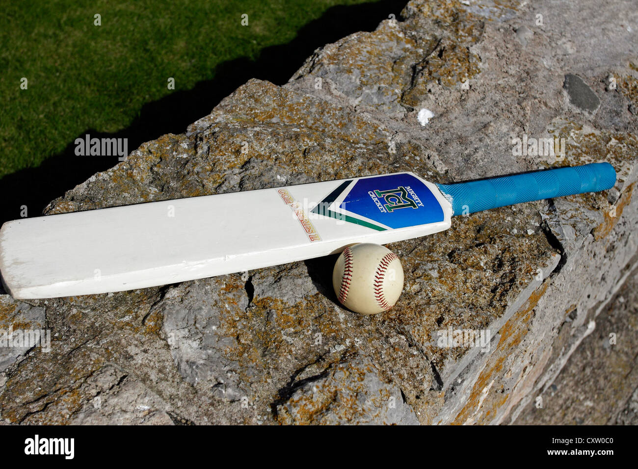 A Bat and Ball Stock Photo - Alamy