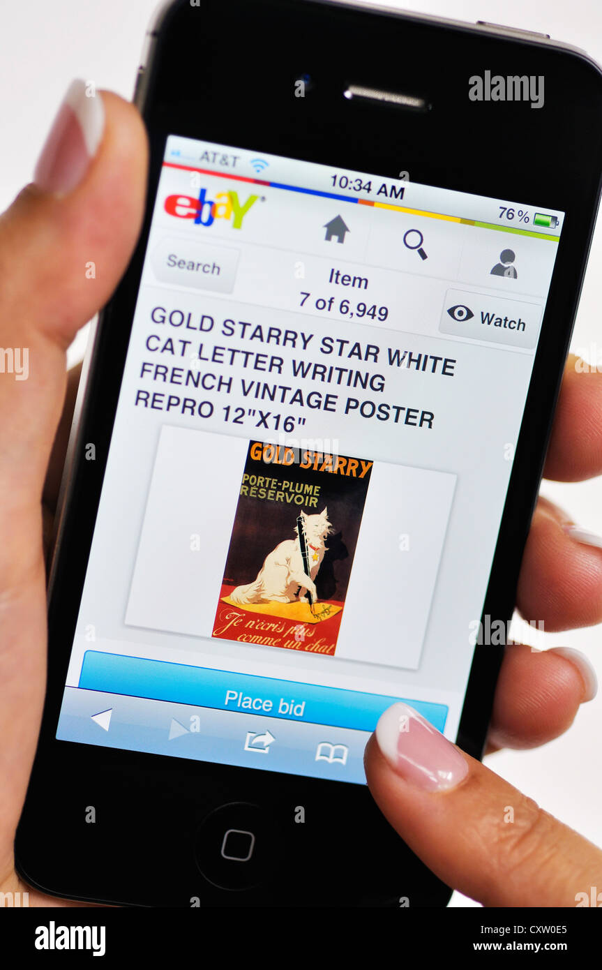 iPhone - Ebay Stock Photo - Alamy