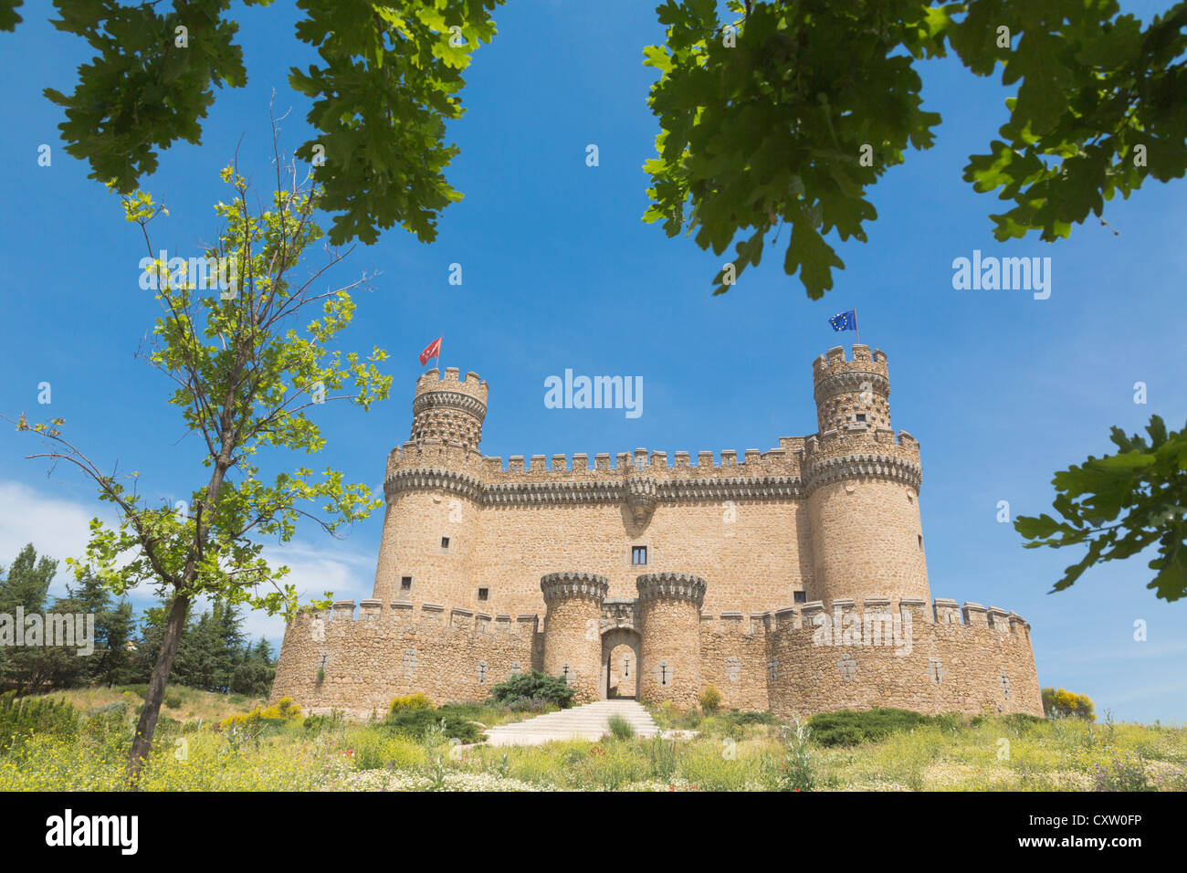 Manzanares el Real, Comunidad de Madrid, Spain. The 15th century Castle ...