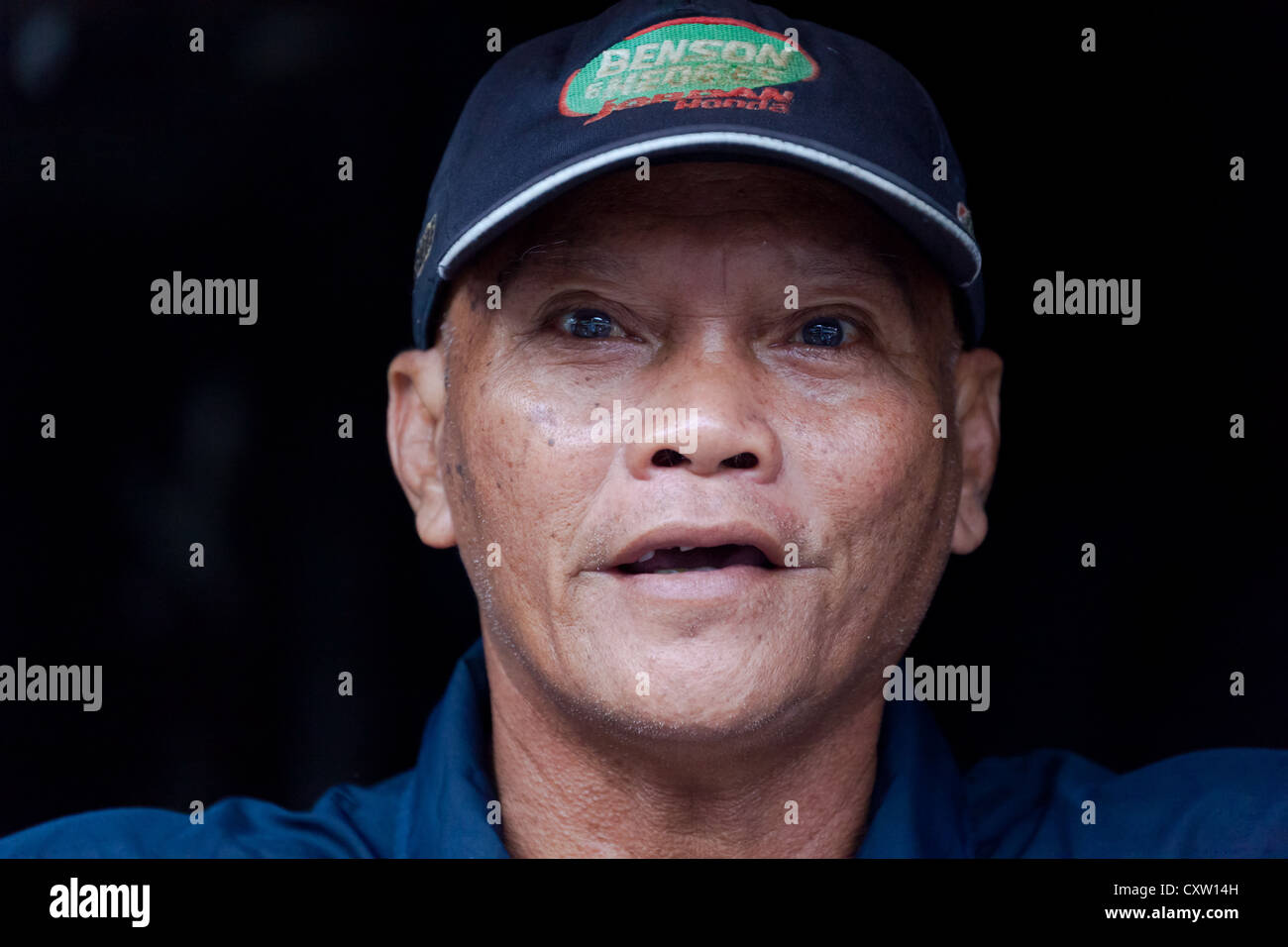 Close-Up Portrait of an Indonesian Man in Banjarmasin in South ...