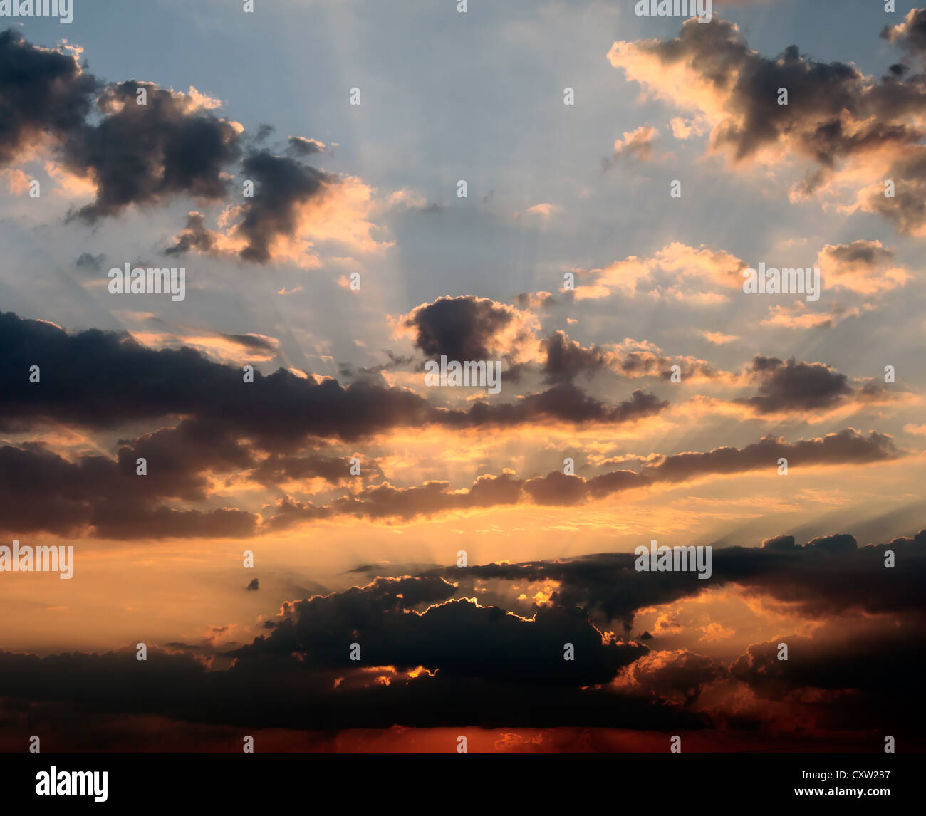 Dark early morning sunrise clouds hi-res stock photography and images ...