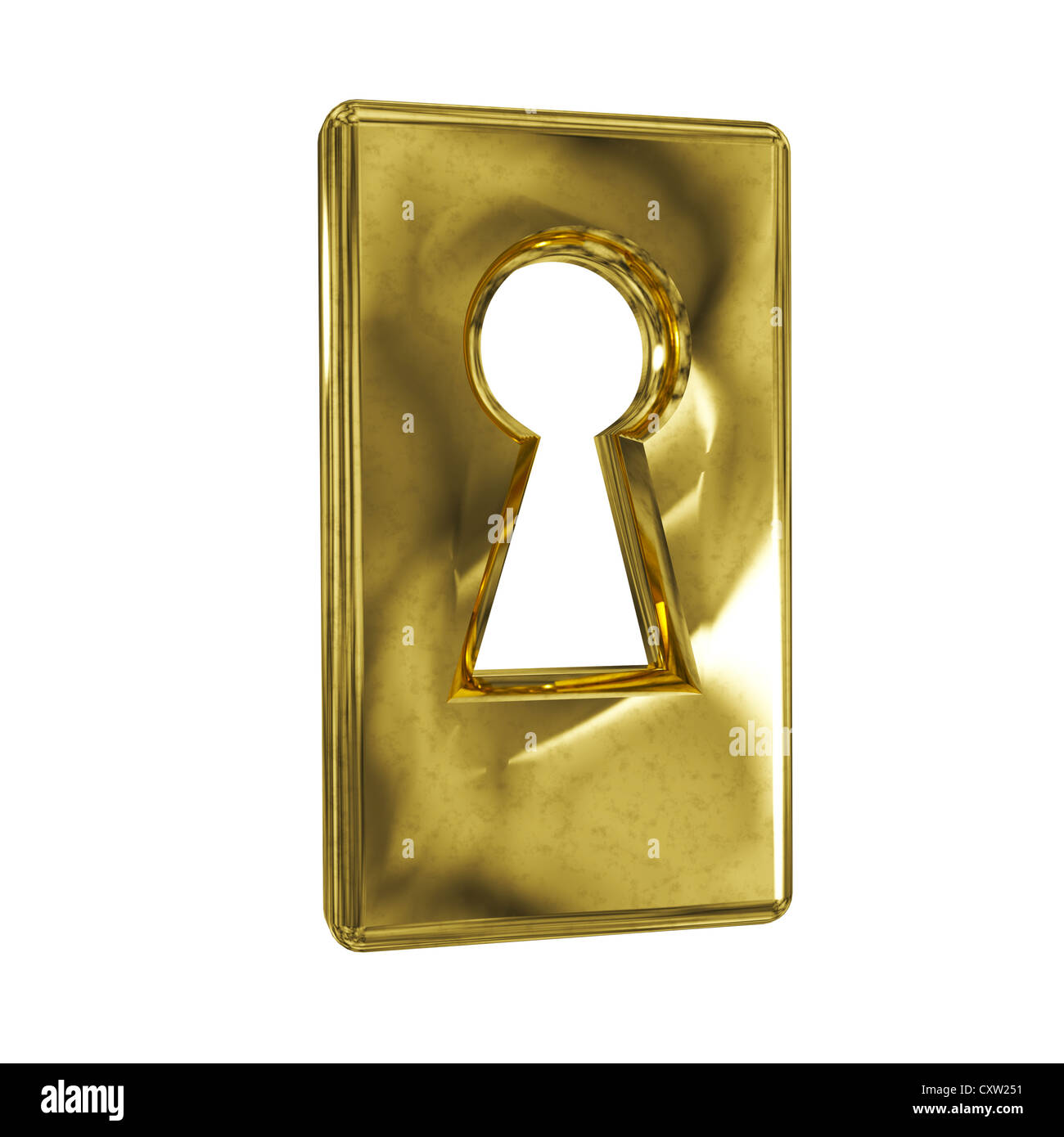 Retro keyhole isolated on a white background Stock Photo - Alamy