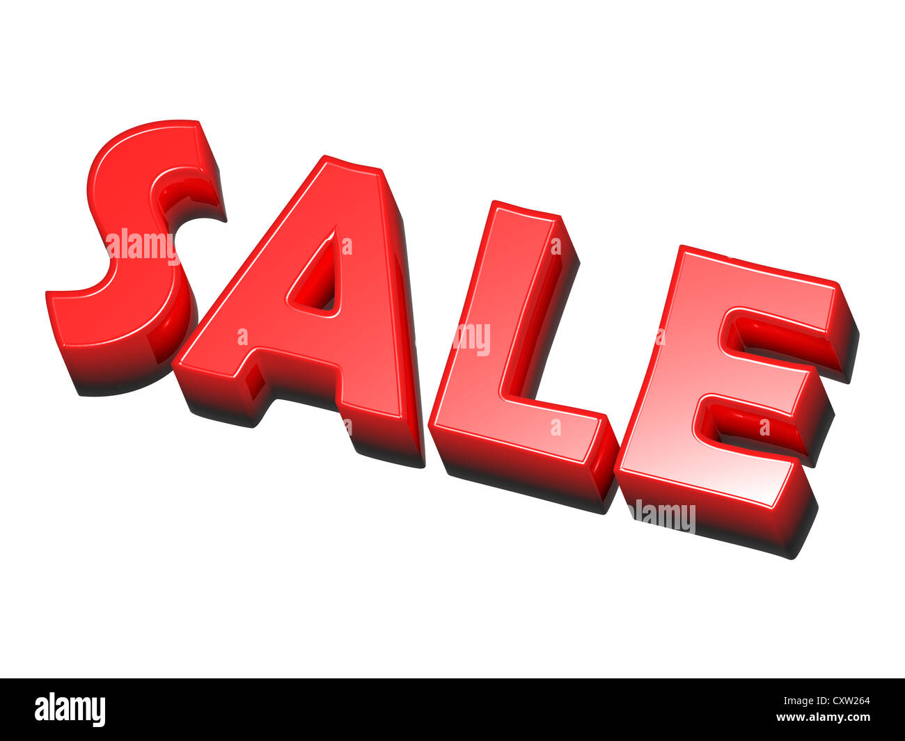 the word sale, red on white background Stock Photo - Alamy