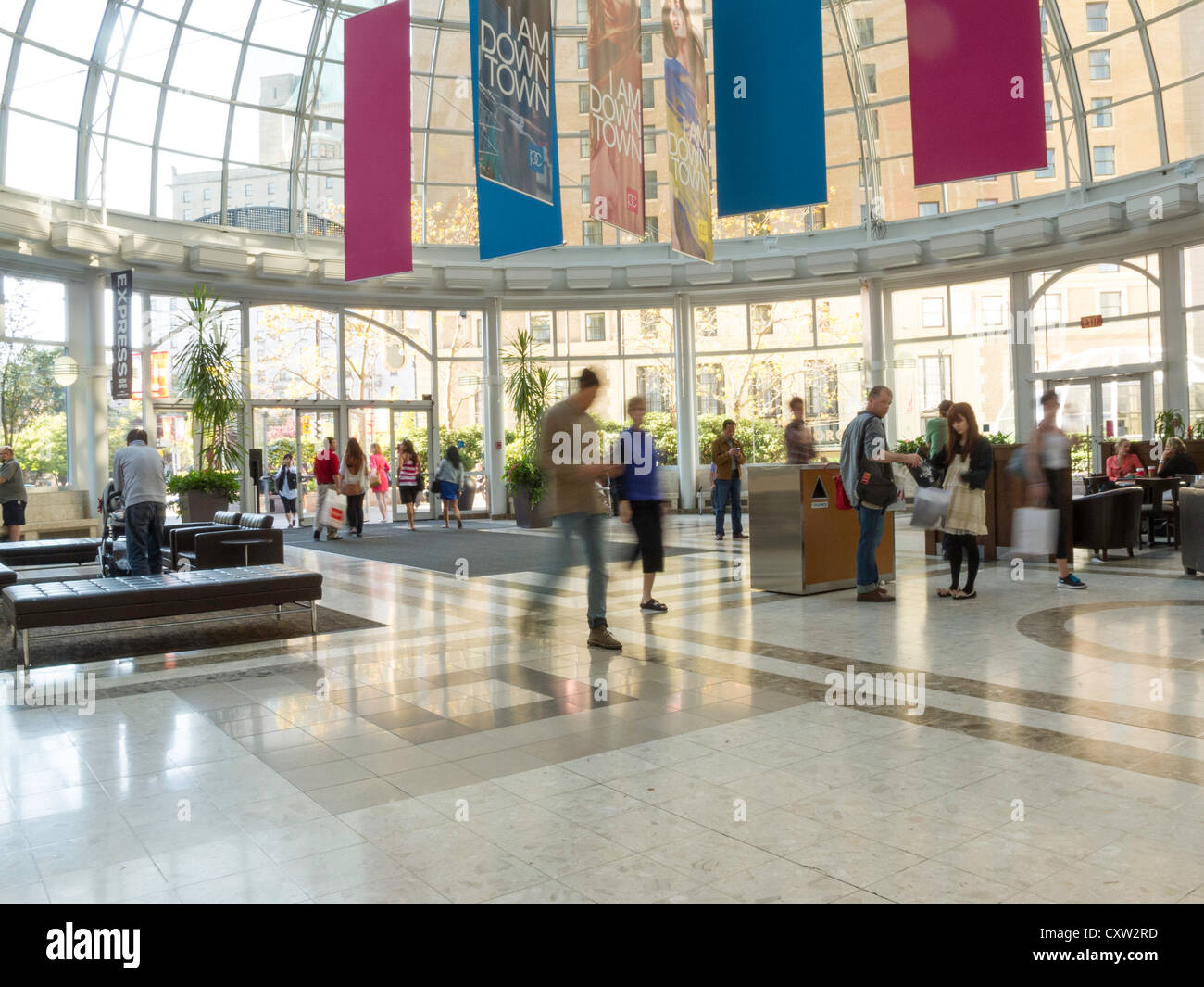 Rotunda Entrance, Pacific Centre Mall, Vancouver, CA Stock Photo - Alamy