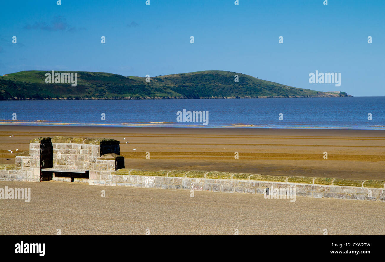 Brean down peninsula photographed from hi-res stock photography and ...