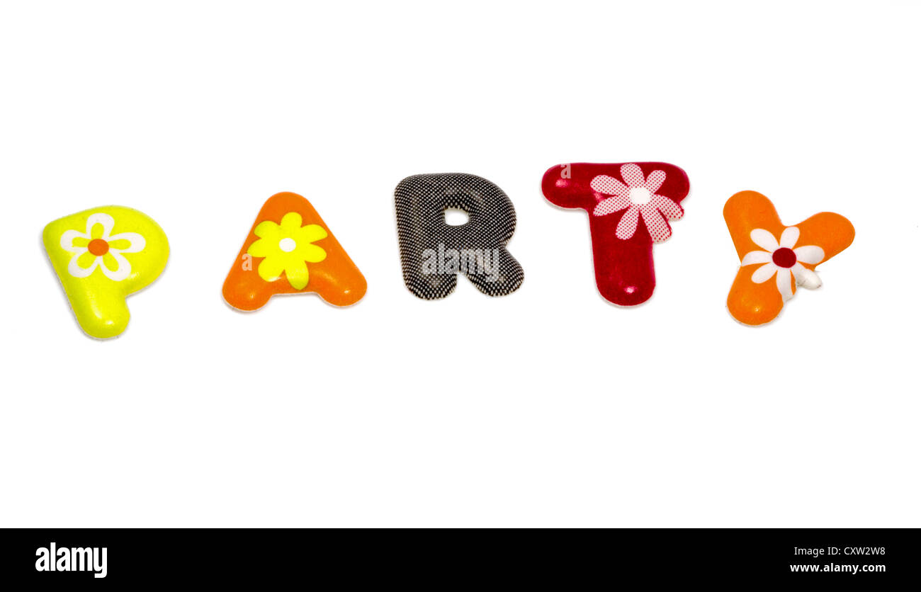 Word party hi-res stock photography and images - Alamy