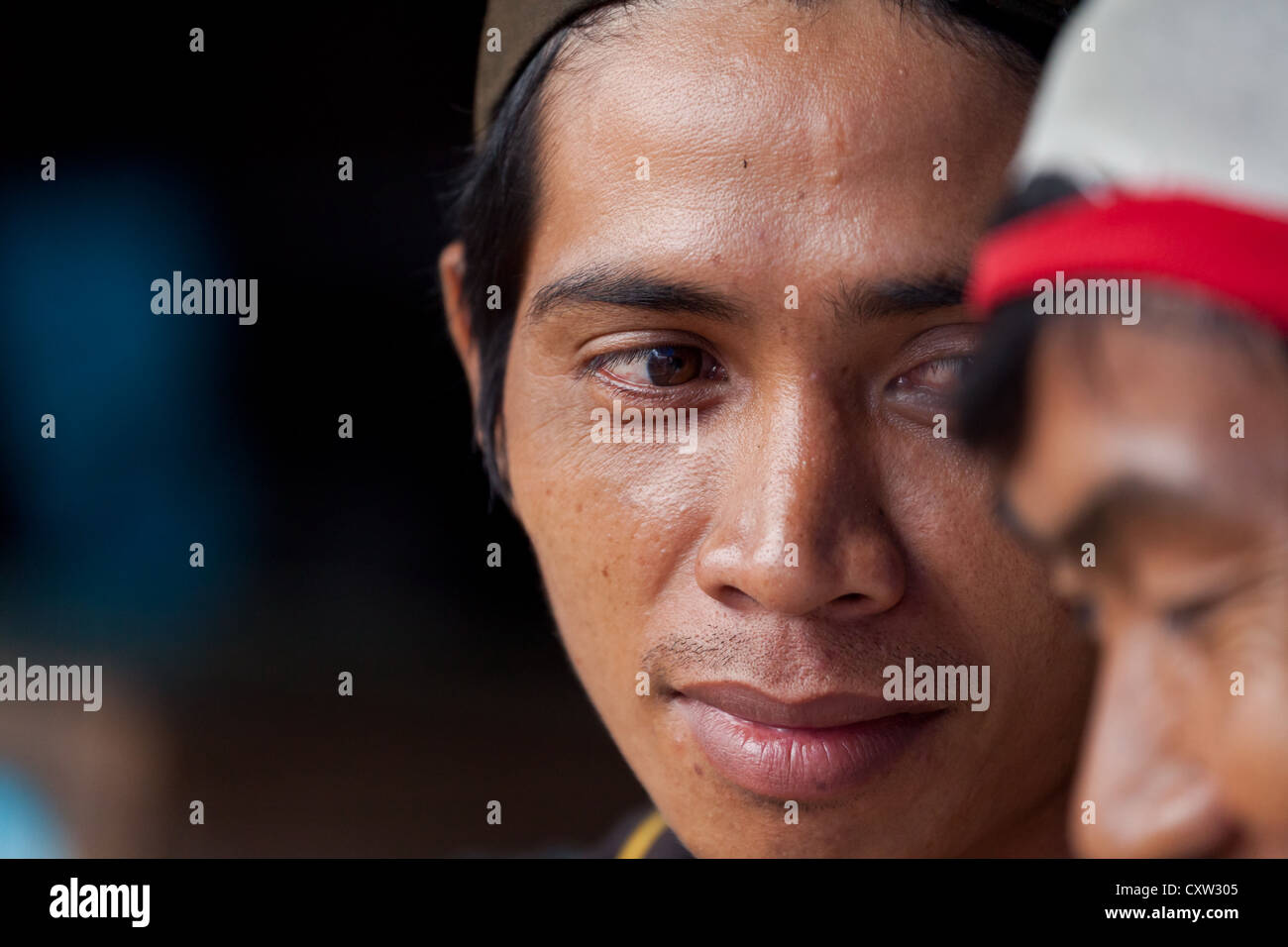 Close-Up Portrait of an Indonesian Man in Banjarmasin in South ...