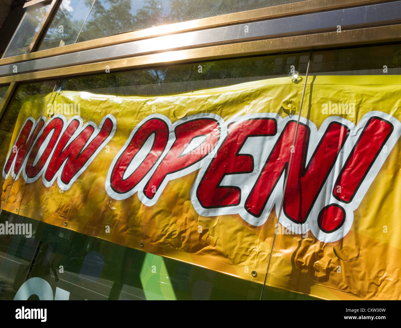 Now Open! Sign Stock Photo - Alamy
