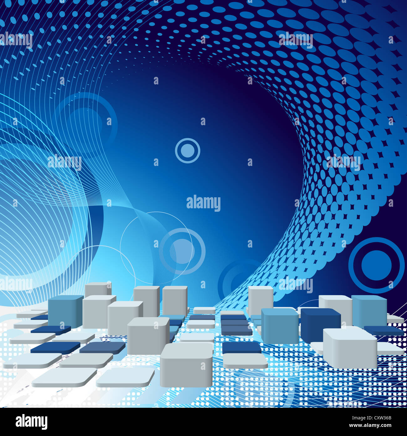 Abstract business background with 3d cheks. Vector illustration Stock ...