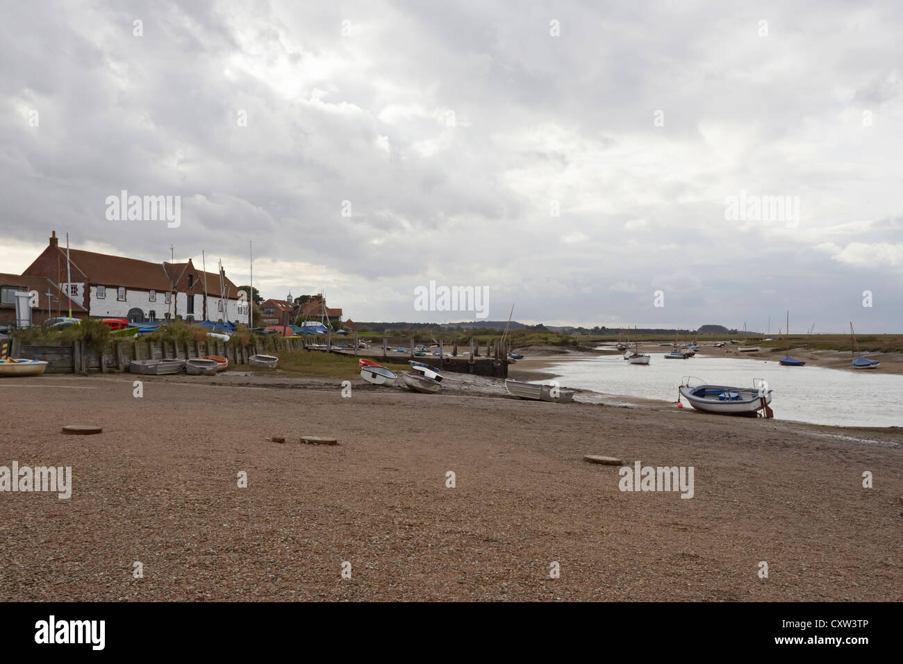 North Norfolk Burnham Overy Staithe Stock Photo - Alamy