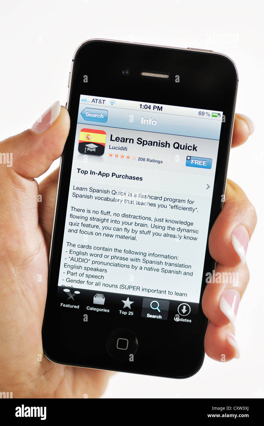 Language learning apps hi-res stock photography and images - Alamy